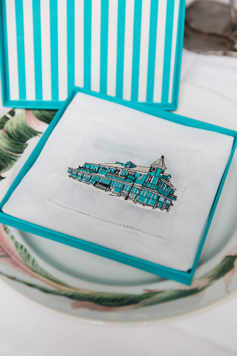 Commander’s Palace Embroidered Linen Cocktail Napkins (Set of Four ...